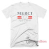 MATERNITY Merci Mon Cheri Slogan T-Shirt - Inspireclion.com