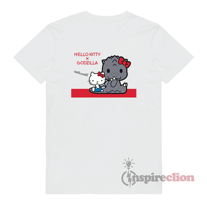 Hello Kitty x Godzilla Funny T-Shirt - Inspireclion.com