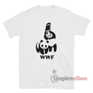WWF Funny Panda Bear Wrestling T-Shirt - Inspireclion.com