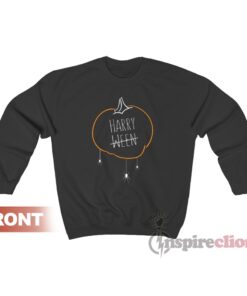 Harryween Costume Harry Halloween Pumpkin Funny Sweatshirt