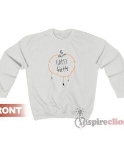 Harryween Costume Harry Halloween Pumpkin Funny Sweatshirt