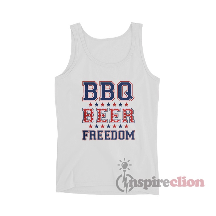 BBQ Beer Freedom Tank Top Unisex Cheap Custom Trendy