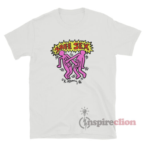 Harry Styles Keith Haring Safe Sex T Shirt