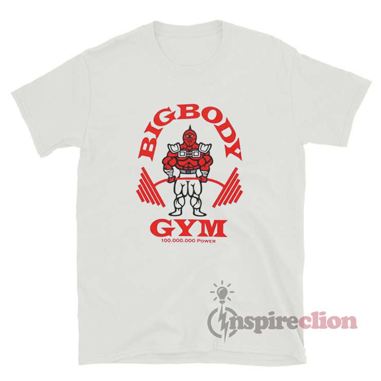 Kinnikuman Muscle Apparel - Big Body Gym Barbell T-Shirt - Inspireclion