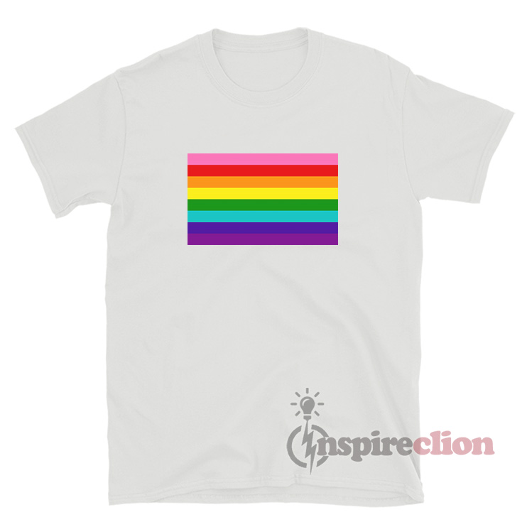 Gay Pride LGBTQ MultiColor Rainbow Flag T-Shirt - Inspireclion.com