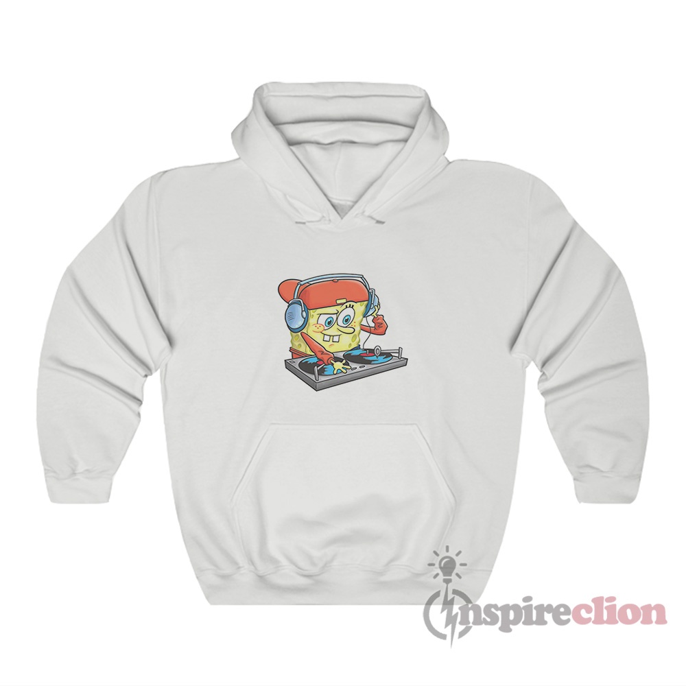 SpongeBob SquarePants DJ Sponge Turntable Hoodie - Inspireclion.com