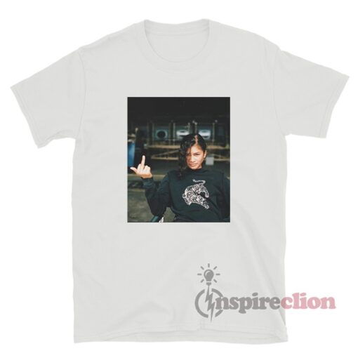 Get It Now Zendaya Middle Finger T-Shirt - Inspireclion.com