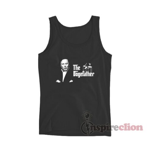 Elon Musk The Dogefather Dogecoin Doge Meme Tank Top