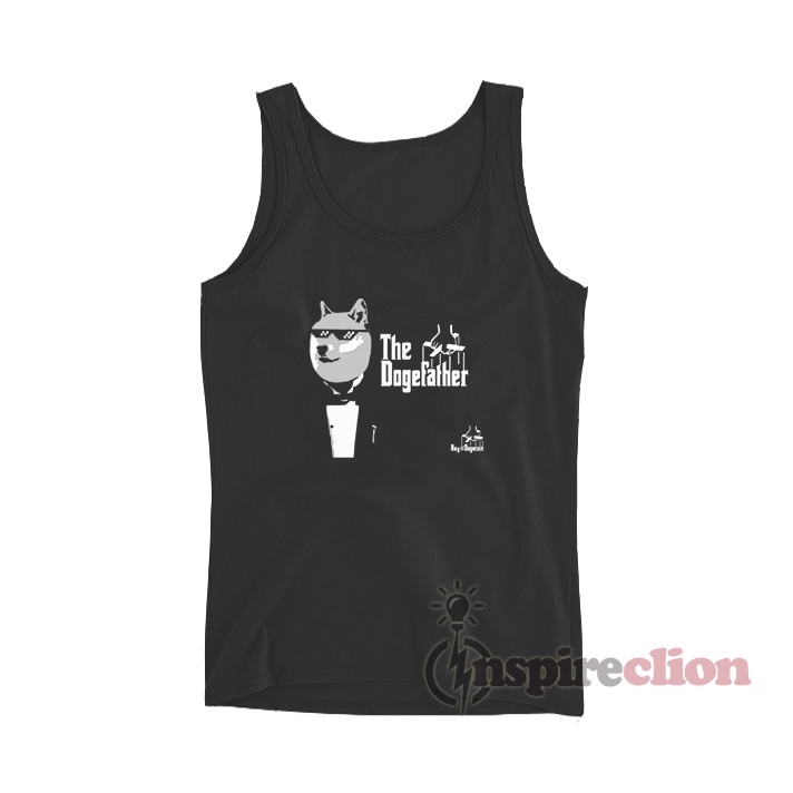 The Dogefather Elon Musk Dogecoin Doge Father Tank Top