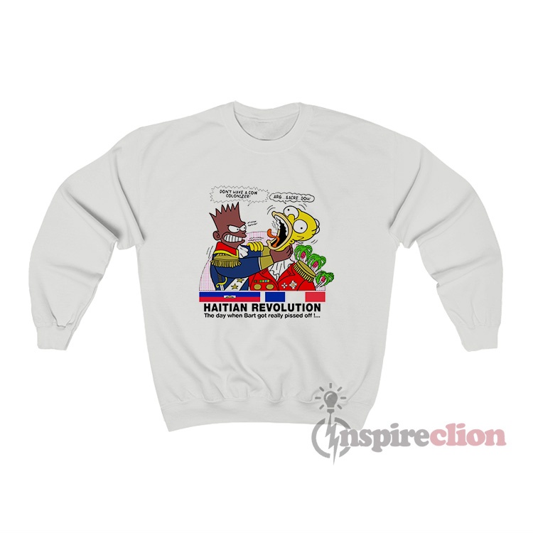Bart Simpson Haitian Revolution Unisex Crewneck Sweatshirt Custom