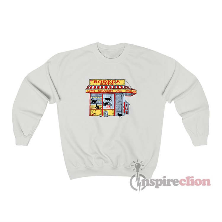 Bodega Cats Storefront Unisex Crewneck Sweatshirt
