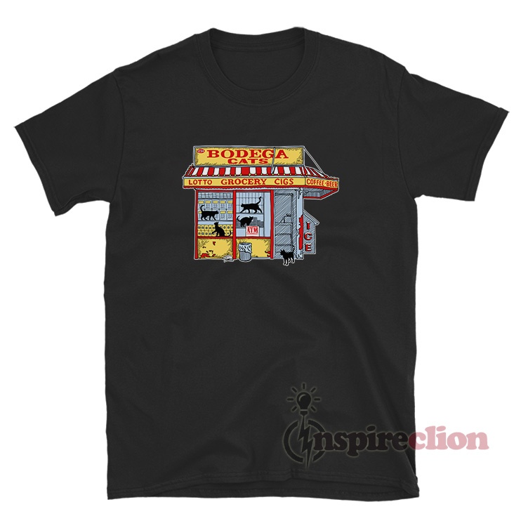 Bodega Cats Storefront T-Shirt For Unisex - Inspireclion.com