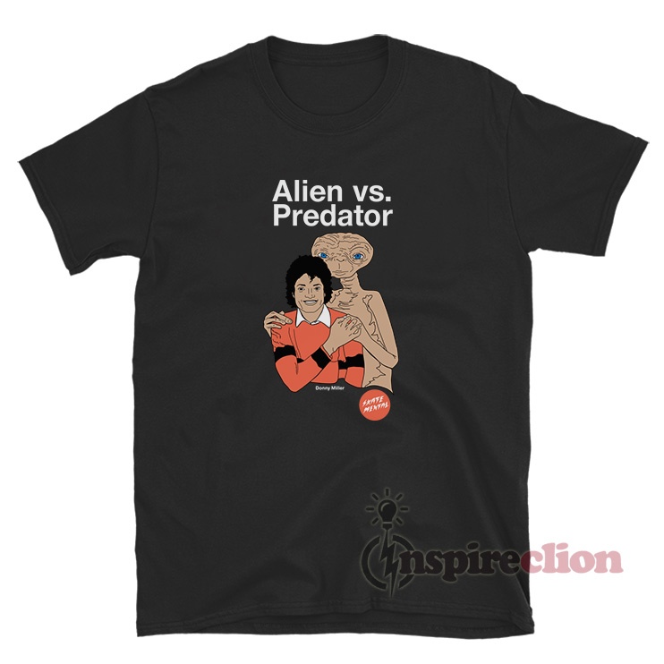 Et And MJ Alien Vs Predator Meme T-Shirt - Inspireclion.com