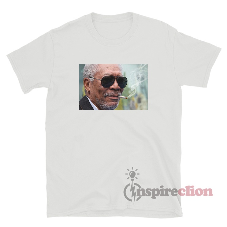 The Narrator Morgan Freeman Smoking Weed T-Shirt - Inspireclion.com