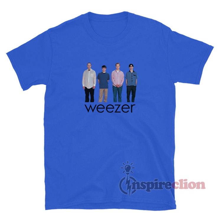 Weezer Blue Album T-Shirt For Sale - Inspireclion.com