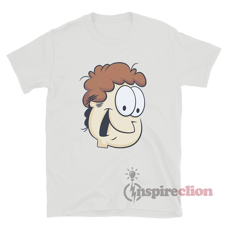Garfield Jon Arbuckle Big Face T-Shirt For Sale - Inspireclion.com