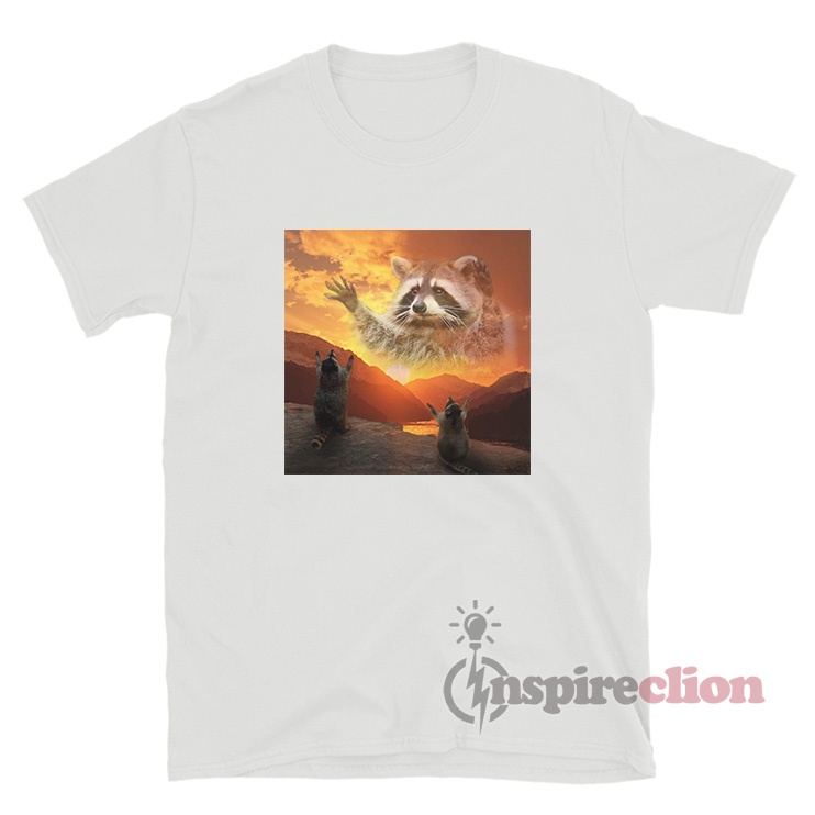Praise The Lord Raccoon Funny Meme T-Shirt - Inspireclion.com