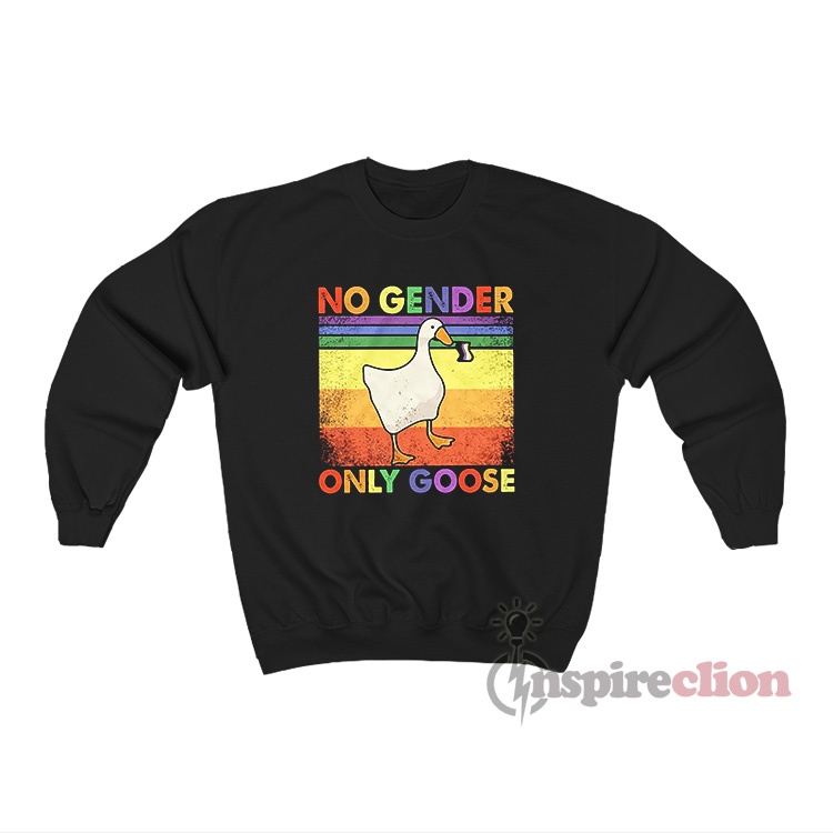 Duck LGBT Pride No Gender Only Goose Sweatshirt Cheap Custom