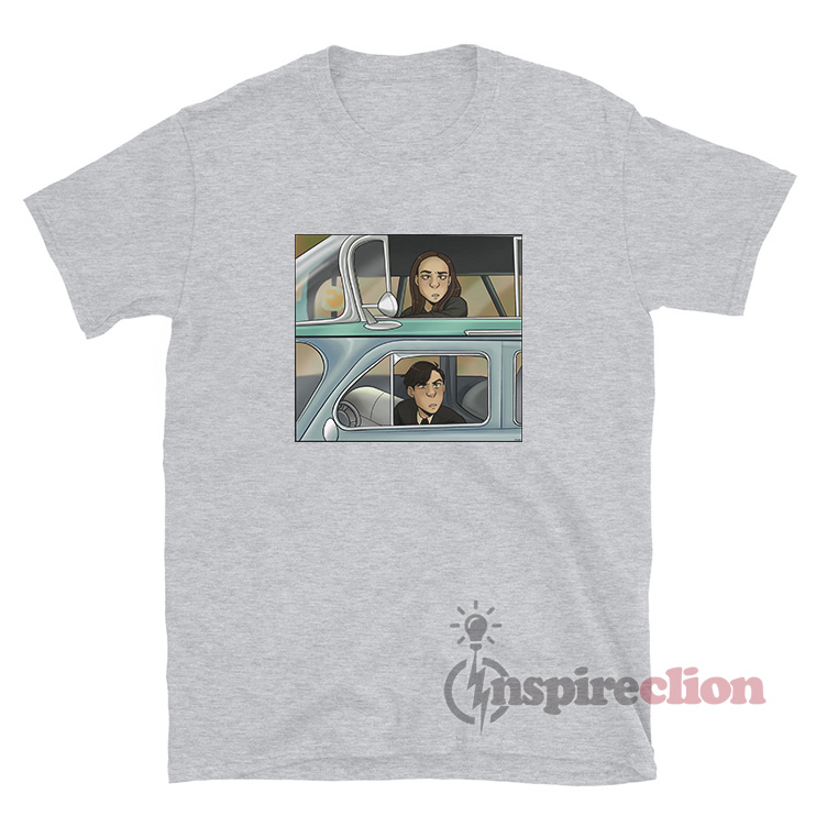 Vanya And Five Umbrella Academy Car Meme T-Shirt - Inspireclion