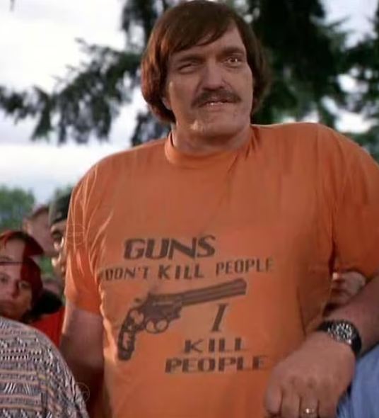 Guns Don’t Kill People I Kill People T-Shirt happy gilmore mr larson