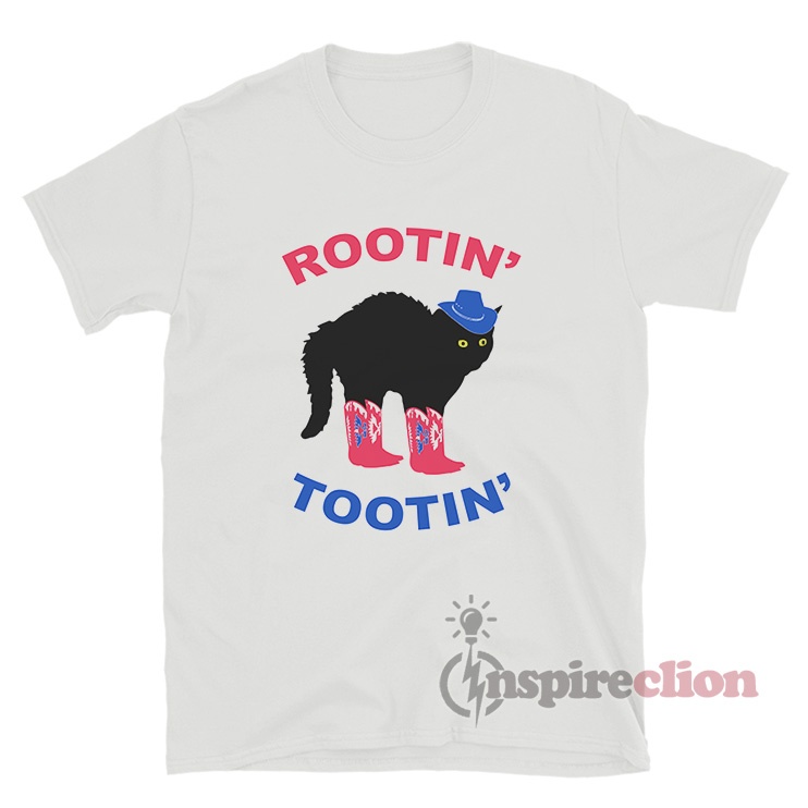 Cowboy Cat Rootin Tootin T-Shirt For Unisex - Inspireclion.com