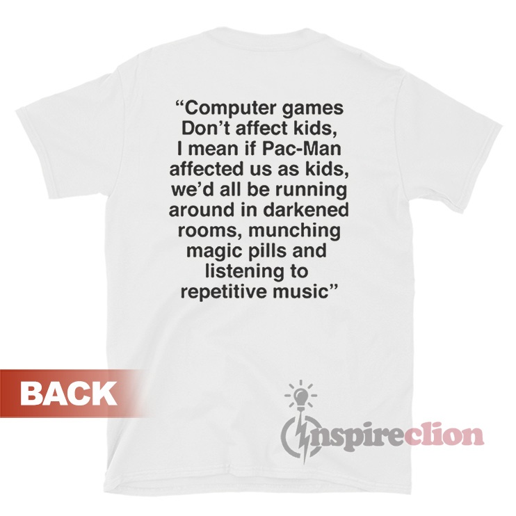 Frank Ocean Computer Games Don't Affect Kids Shirt - Inspireclion