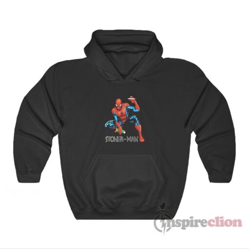 Stoner Man Spider Man Smoke Weed Meme Hoodie - Inspireclion