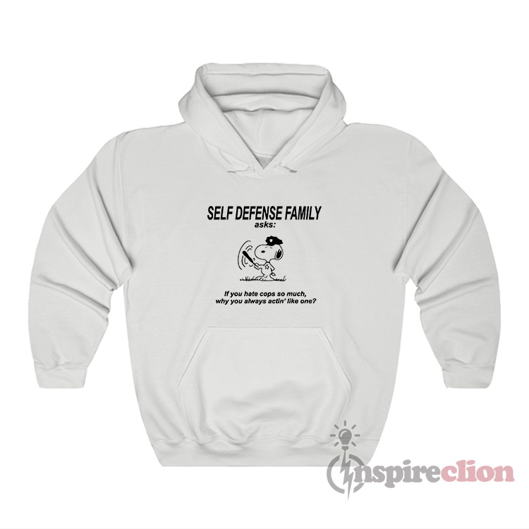 Self Defense Family Snoopy Cops Hoodie - Inspireclion.com