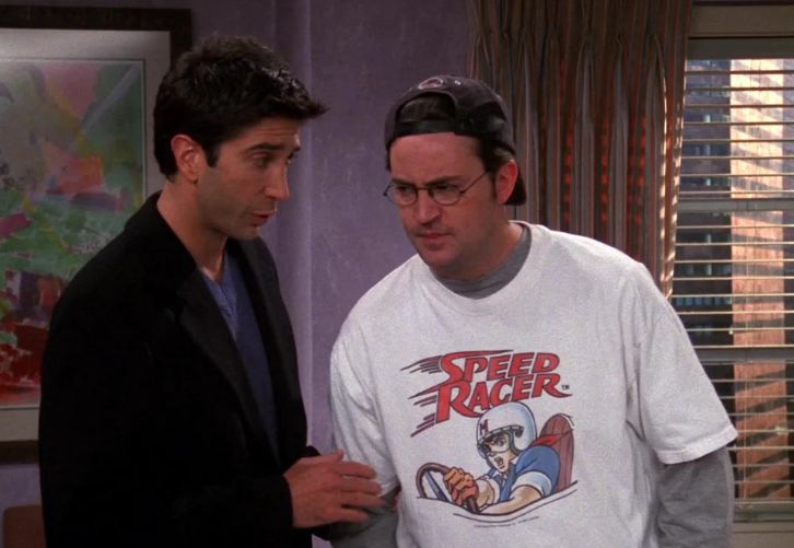 Friends Tv Show Chandler Bing Speed Racer T-Shirt - Inspireclion