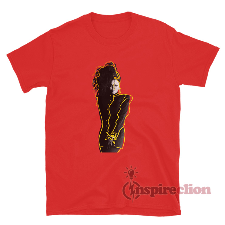Janet Jackson Control Vinyl Red T-Shirt - Inspireclion.com