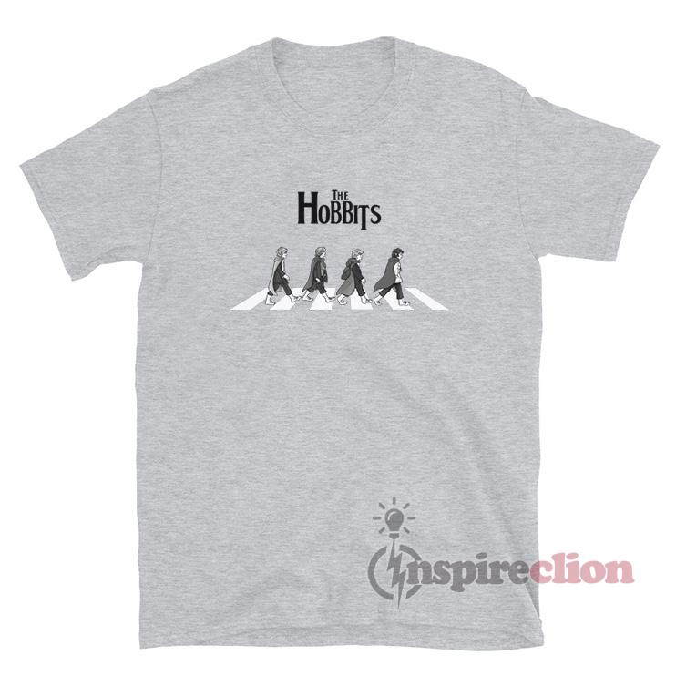 Lord Of The Rings The Hobbits Beatles Abbey Road T-Shirt