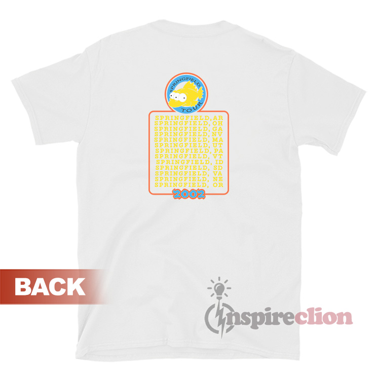 The Simpsons Featuring Phish Springfield Tour T-Shirt -Inspireclion