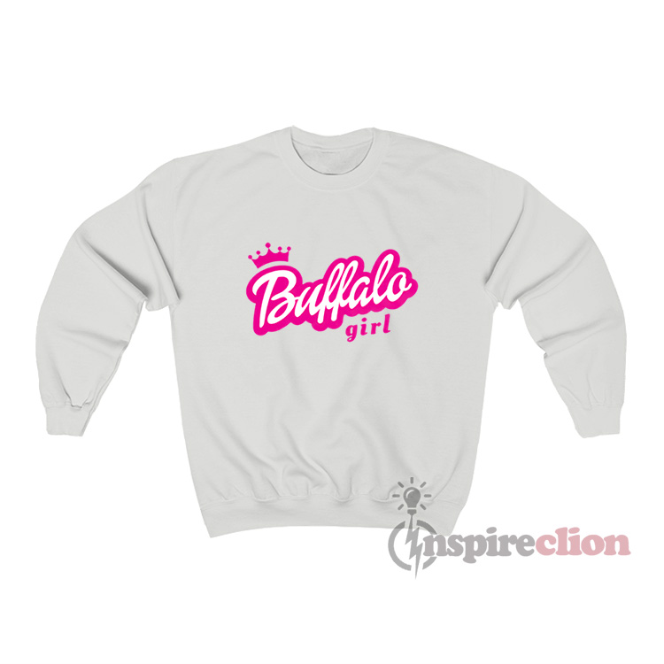 Buffalo Girl Logo Crewneck Sweatshirt Cheap Custom Trendy