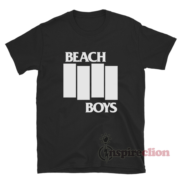 Beach Boys Black Flag Logo Parody T-Shirt - Inspireclion.com