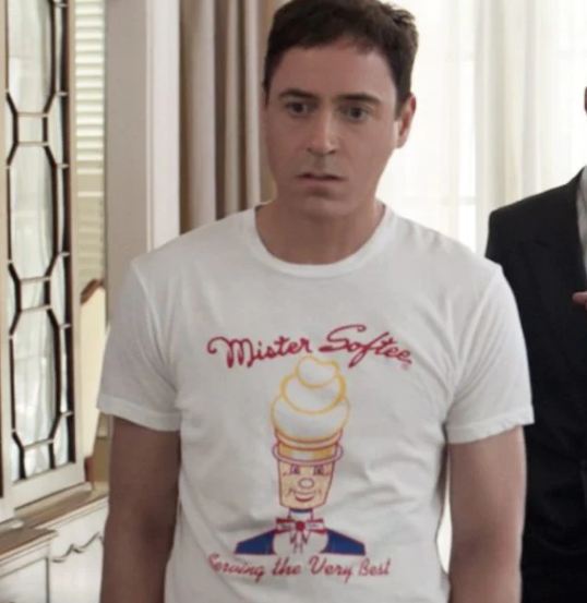 Captain America Civil War Tony Stark Mister Softee Logo T-Shirt