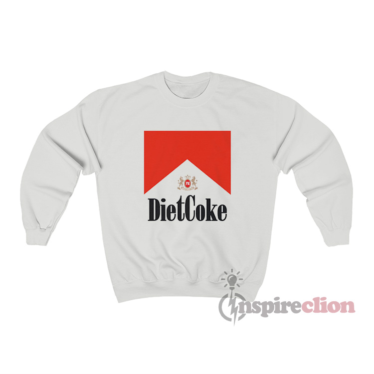 Diet Coke Cigarettes Marlboro Parody Logo Sweatshirt For Sale