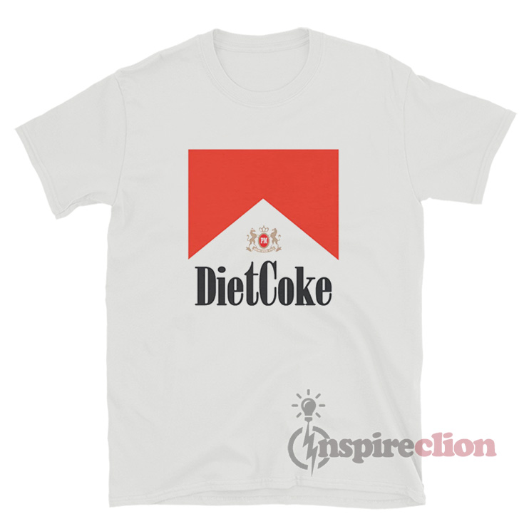 Diet Coke Cigarettes Marlboro Parody Logo T-Shirt - Inspireclion