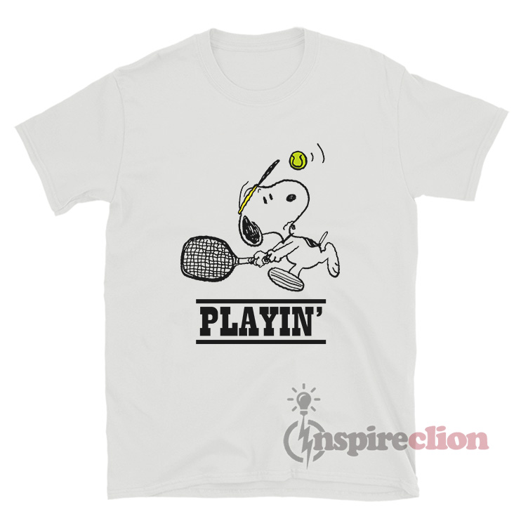 Get It Now Snoopy Playing Tennis Funny T-Shirt - Inspireclion.com