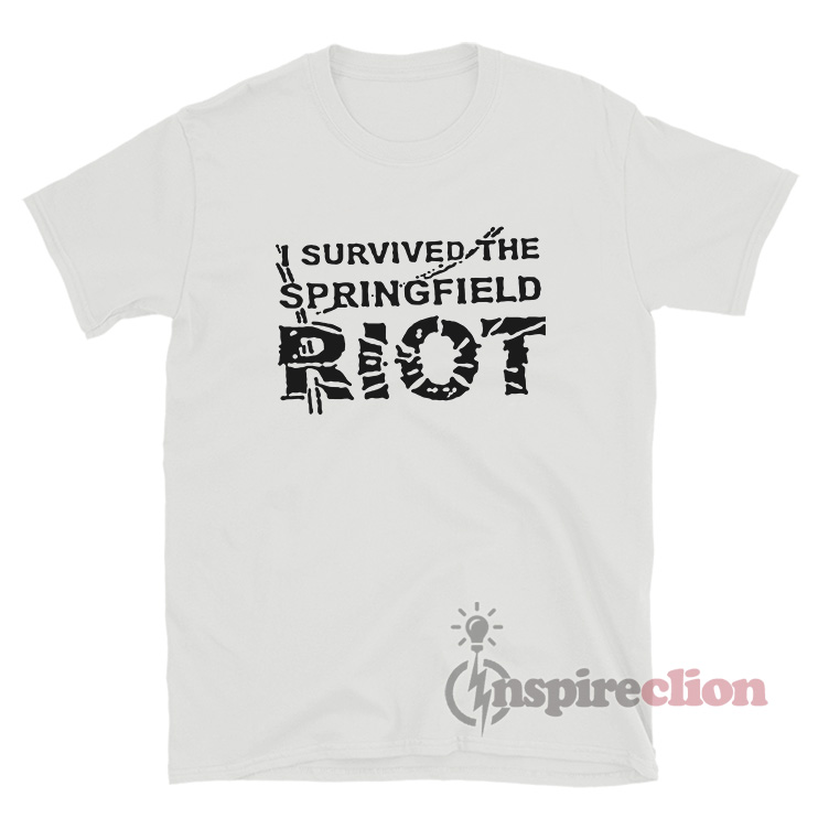 The Simpsons I Survived The Springfield Riot T-Shirt - Inspireclion