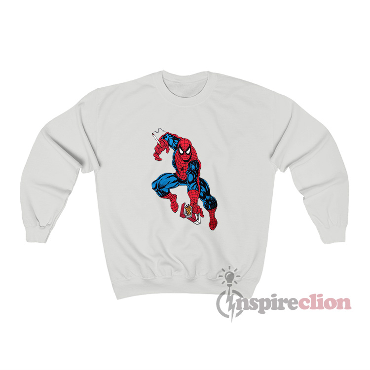 The Amazing Smokerman Spider-Man Smoking Meme Sweatshirt