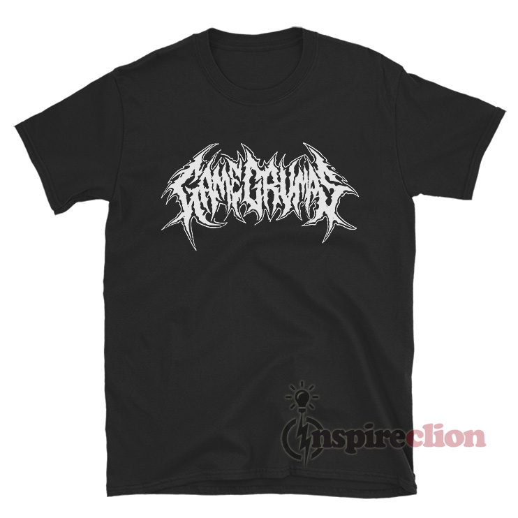 Matthew Mercer Game Grumps Black Metal Logo T-Shirt For Sale
