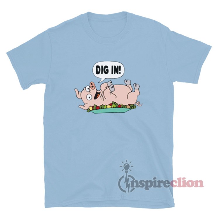 Homer The Simpsons Pig Dig In T-Shirt - Inspireclion.com