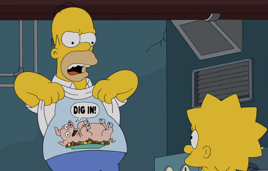 Homer The Simpsons Pig Dig In T-Shirt - Inspireclion.com