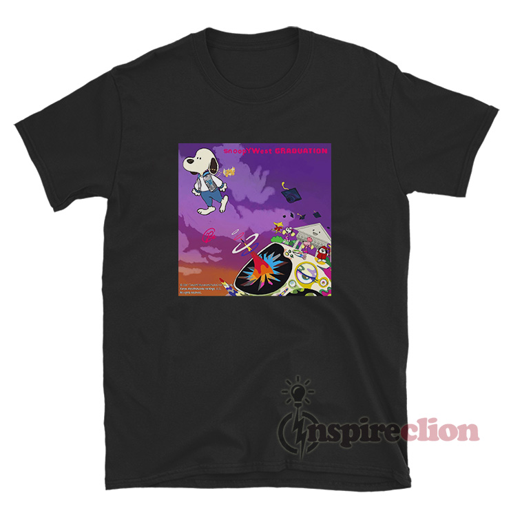 Kanye West Graduation Snoopy Album Cover T-Shirt - Inspireclion