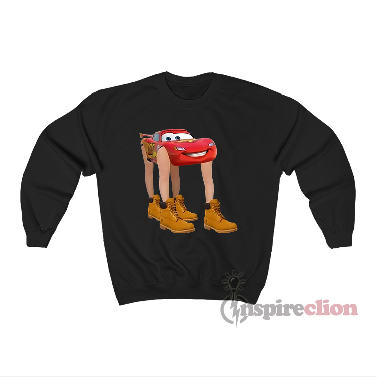 Lightning McQueen With Legs Meme Sweatshirt For Unisex