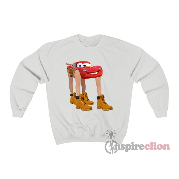 Lightning McQueen With Legs Meme Sweatshirt For Unisex