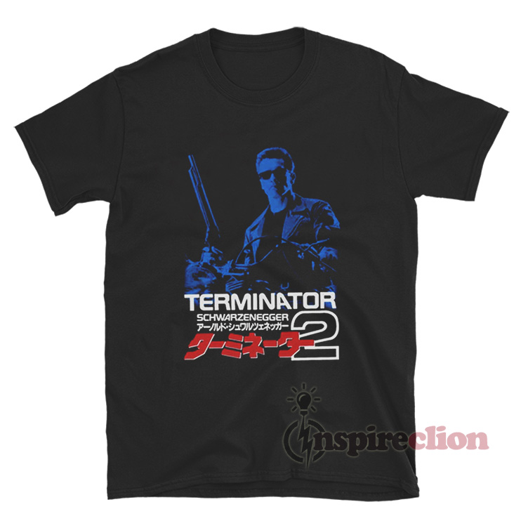 Terminator 2 Schwarzenegger Judgment Day Japanese T-Shirt