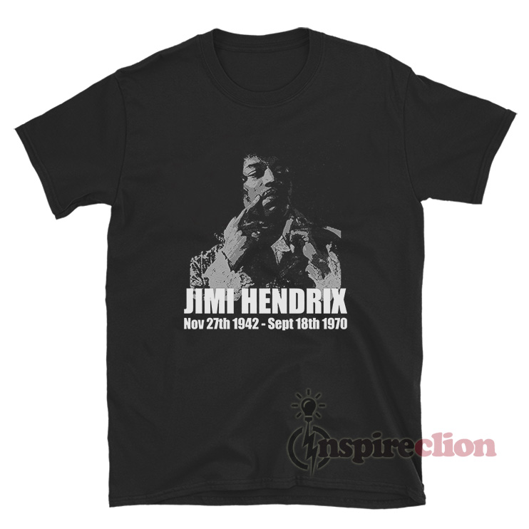 White Men Can't Jump Jimi Hendrix 1942 - 1970 Vintage T-Shirt