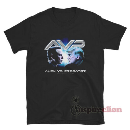 Elon Musk Donald Trump Alien vs Predator T-Shirt - Inspireclion