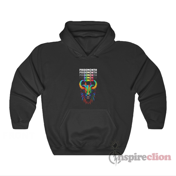 Goat Pride Month Demon Hoodie - Inspireclion.com